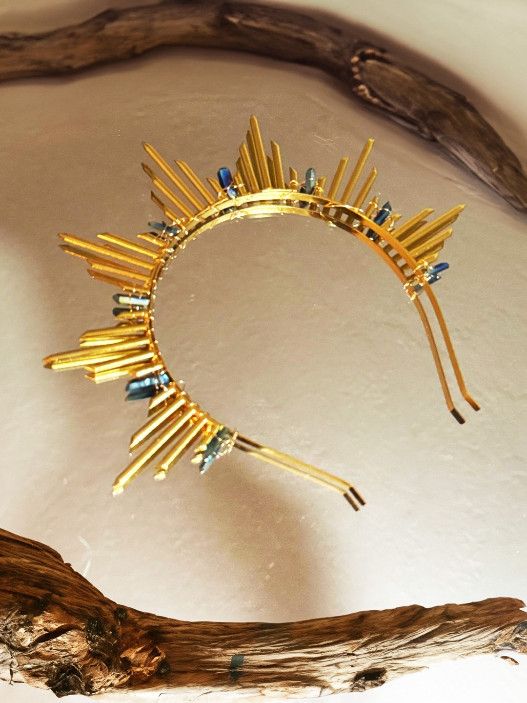 Light-up Sunburst Goddess Crown Festival Head Piece Burning Man ...