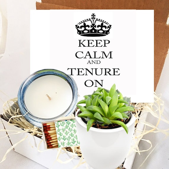 Congratulations on Your Tenure Live Succulent Gift Box | Etsy