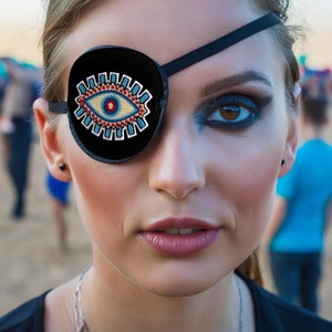 Surrealist Art Eye Patch - Pirate Patch - Evil Eye Unisex Adjustable ...