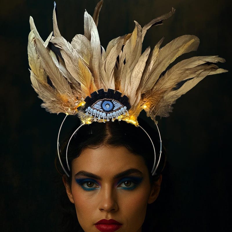 Evil Head Dress - Etsy