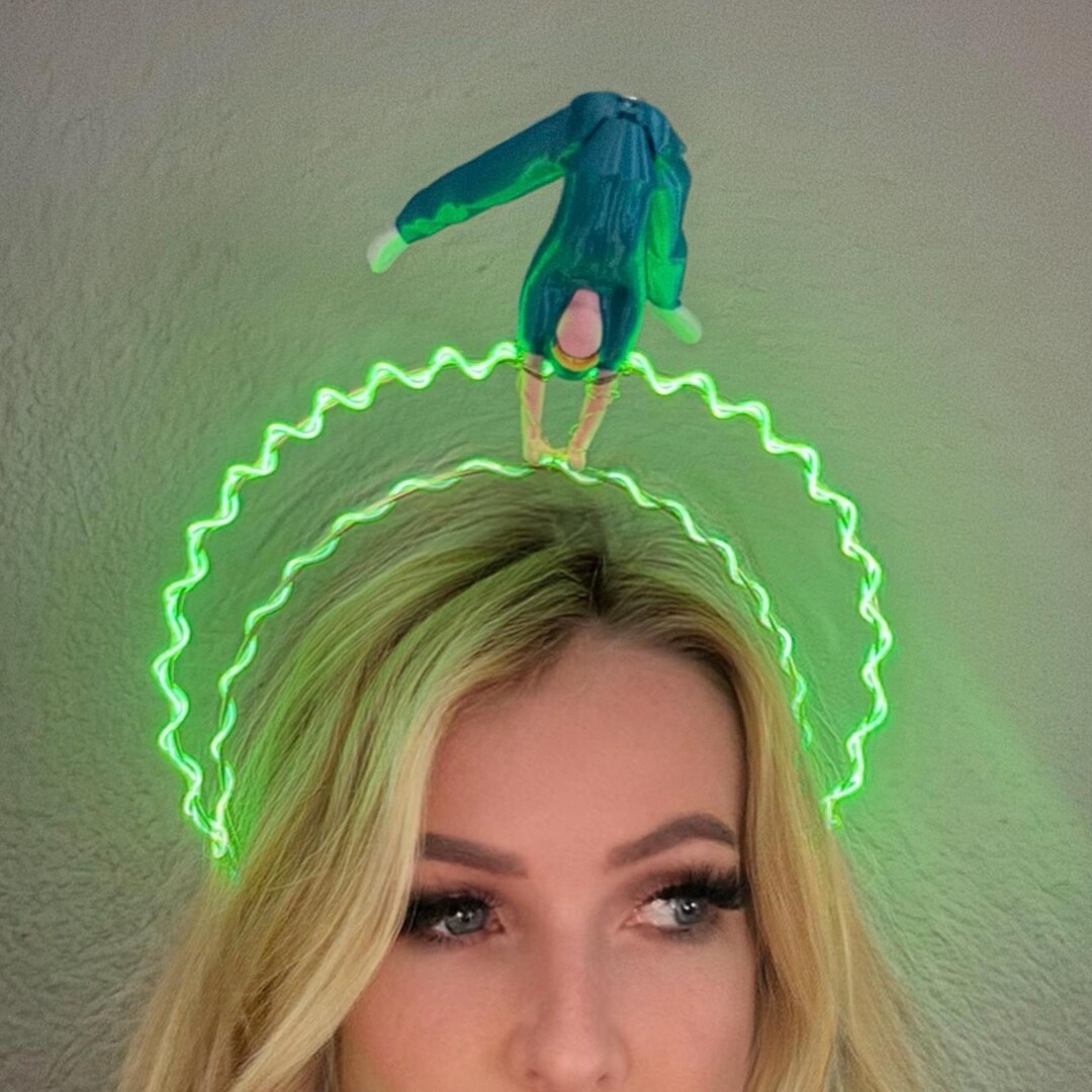 Olympic Breakdancer Light up Party Crown Surrealism Funny Light Crown ...