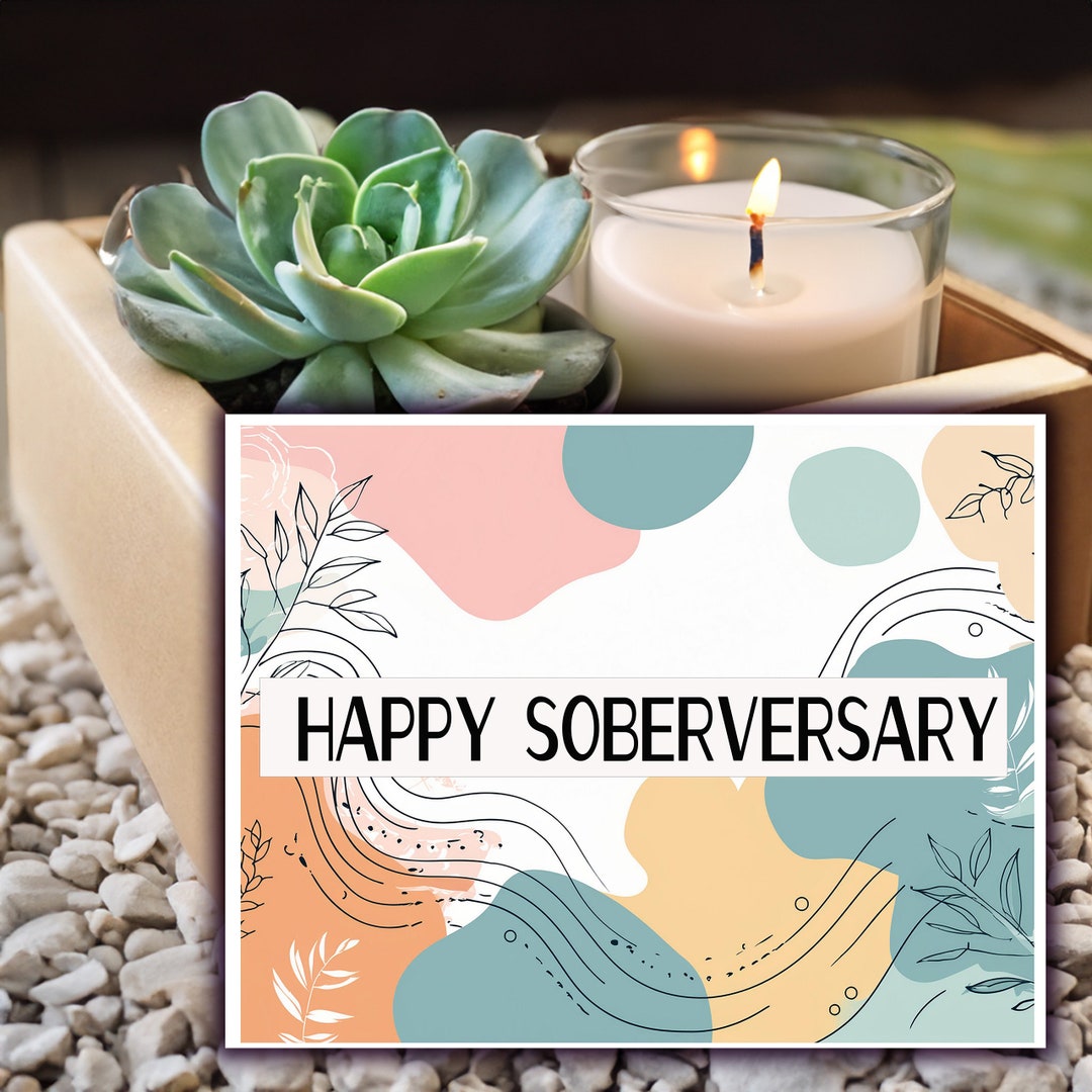 Happy Soberversary - Sobriety Gift Succulent Box- Succulent Gift Box ...
