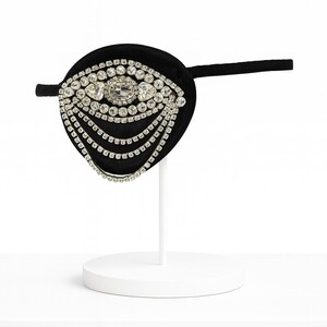 Surreal Rhinestone Gem Eyepatch : Beaded Evil Eye, Festival Fashion Eye ...