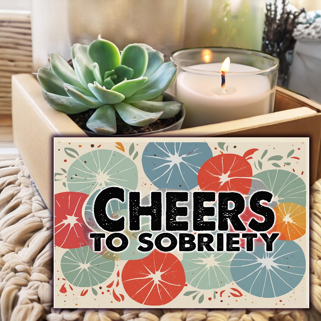 Cheers to Sobriety: Succulent Gift Box - Unisex Sobriety Celebration ...