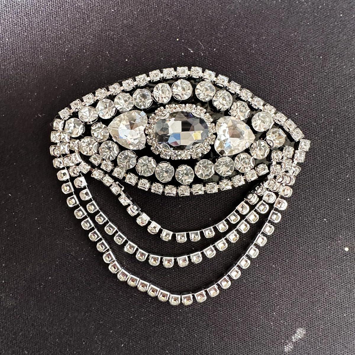 Surreal Rhinestone Gem Eyepatch : Beaded Evil Eye, Festival Fashion Eye ...