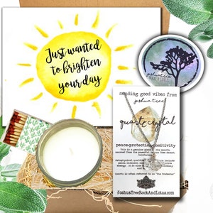 Sunshine Cheer up Get Well Handmade Crystal Necklace Scented Candle ...