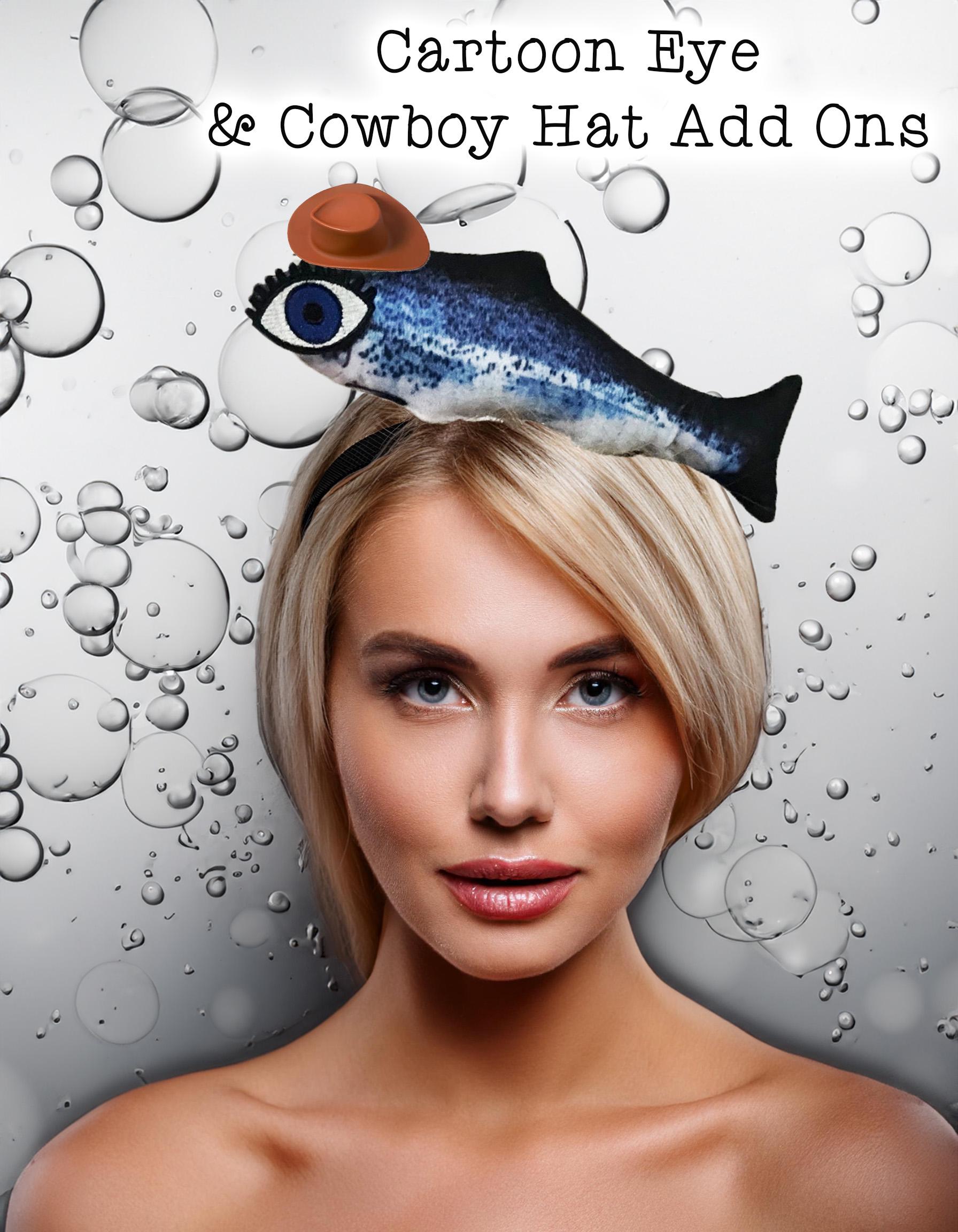 Surrealist Fish Plush Headband With Optional Cowboy Hat - Surrealism ...
