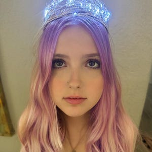 Silver Light-up Leaf Crown With Crystal Accents - Wheat Crown - Crystal ...