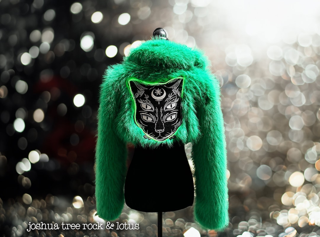 LED Light up Jacket - Festival Coat - Faux Fur Light Jacket - Disco ...