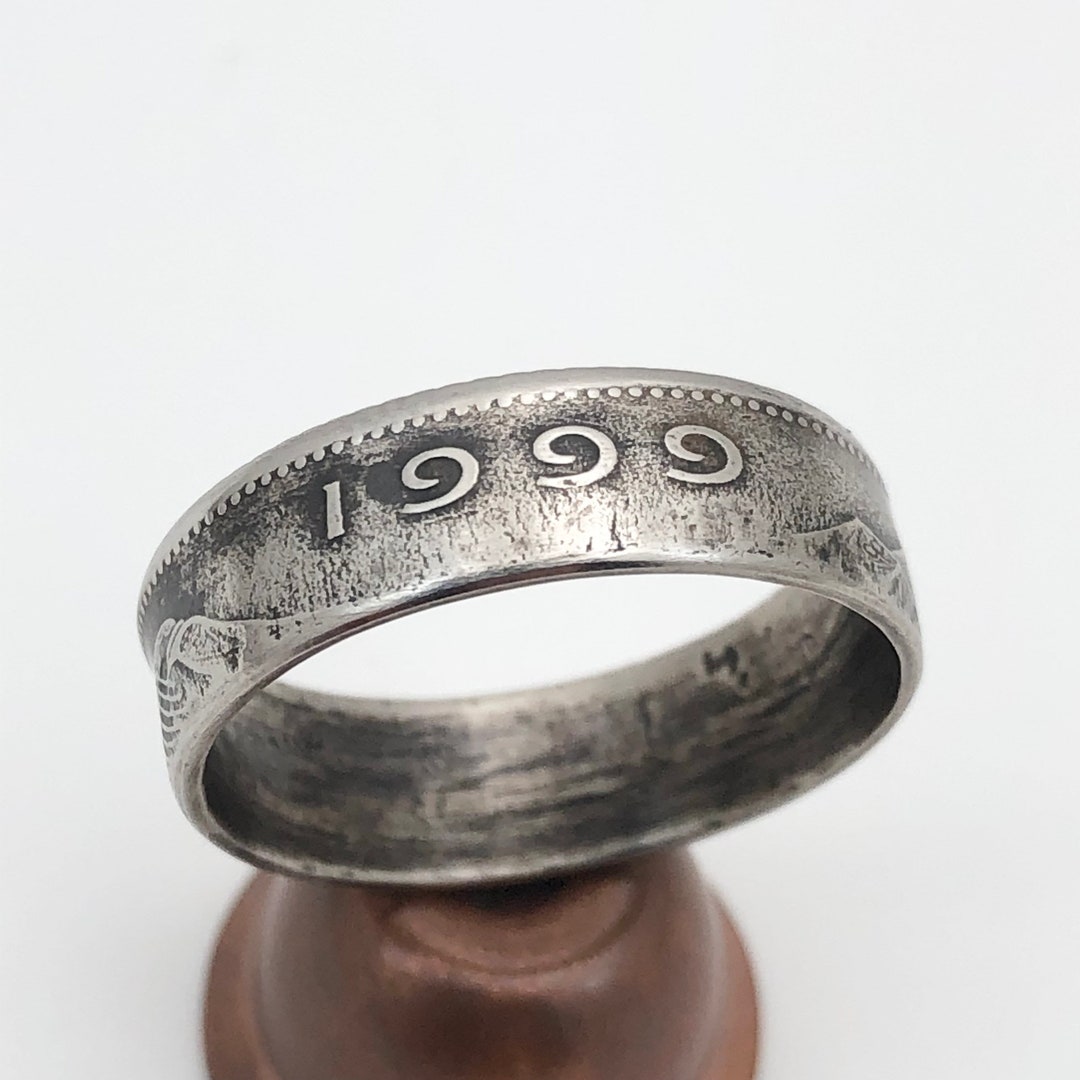 1999 Ireland Ten Pence Irish Coin RING Salmon Fish Size - Etsy