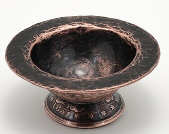 Hammered Copper Coin - Etsy