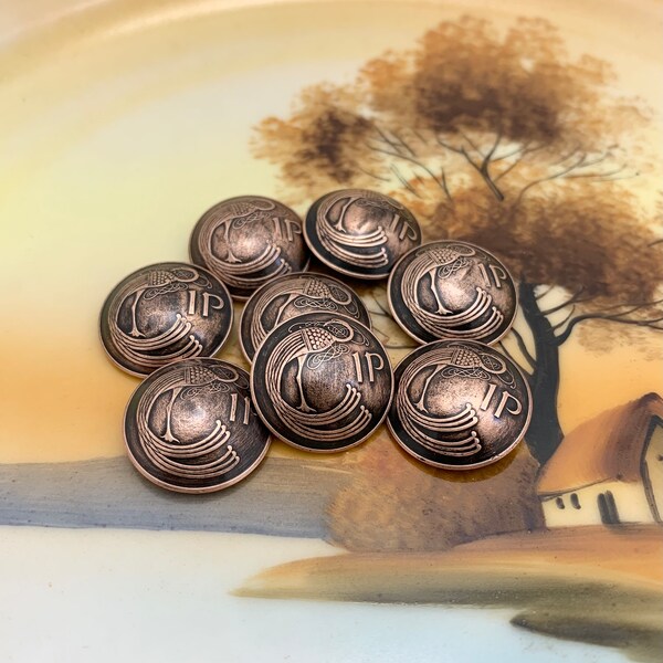 Copper Buttons - Etsy