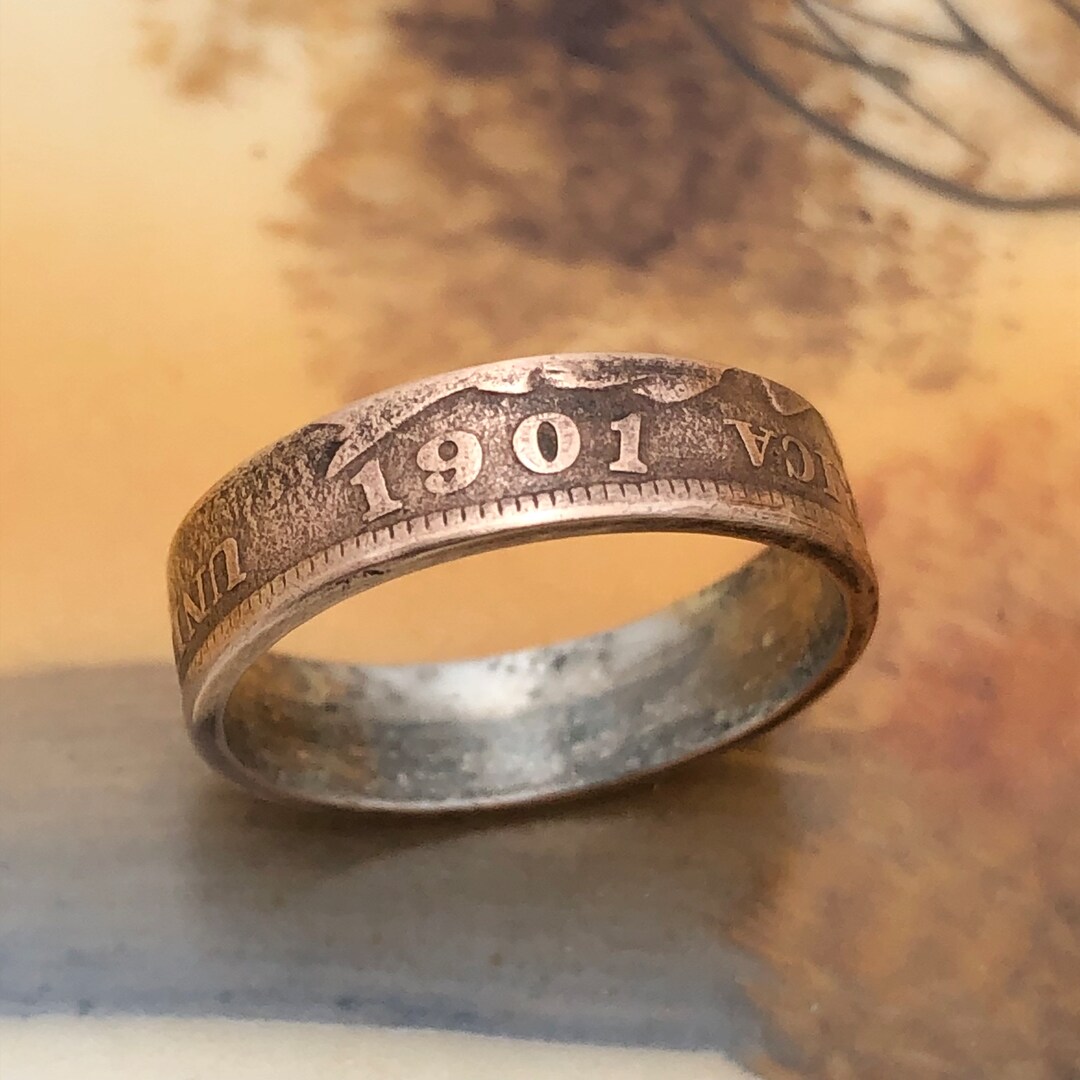 1901 United States of America INDIAN HEAD PENNY Coin Ring Size 6 - Etsy