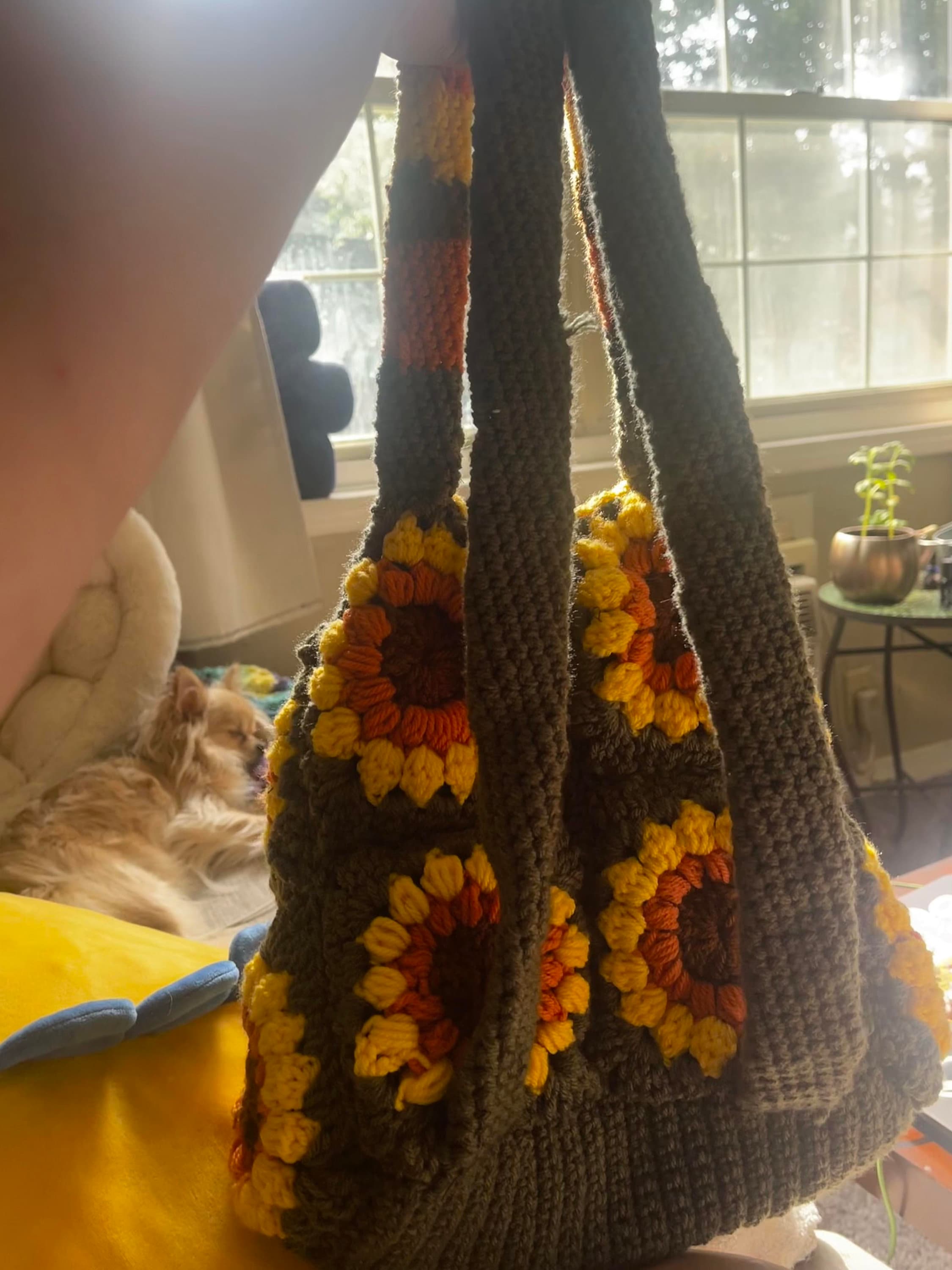 Sunflower Granny Square Backpack - Etsy