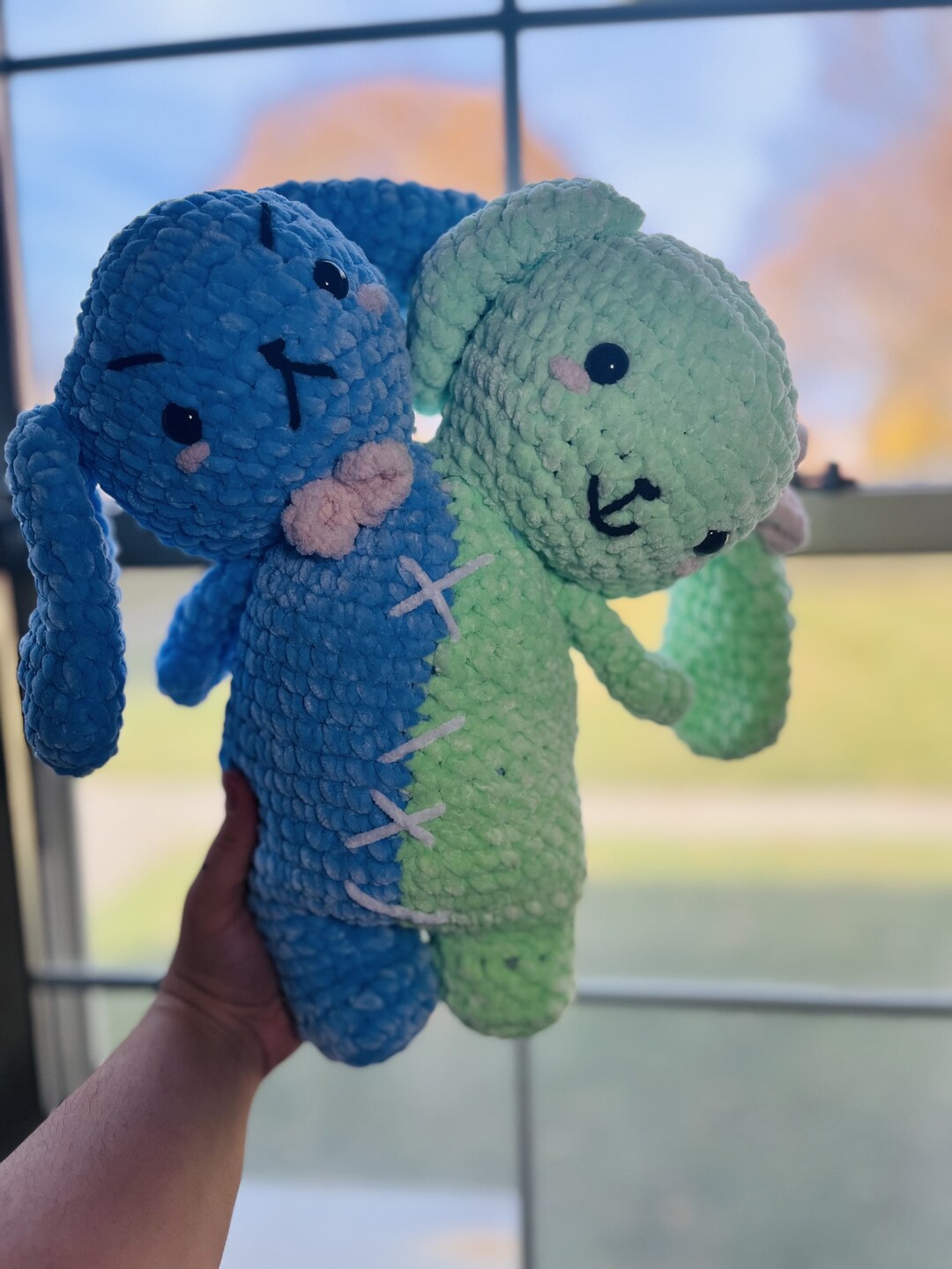 Two Headed Bunny Plush - Etsy