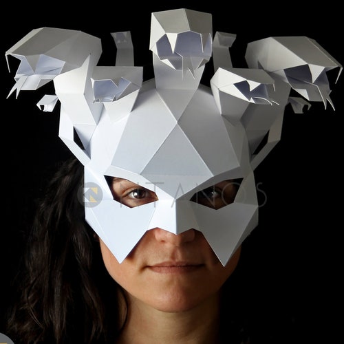 Egyptian God HORUS Paper Mask Make It With This Low-poly - Etsy