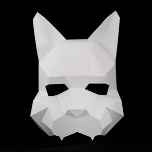 CAT Mask (man) - Easy to Make Cat Mask From Card, With This PDF ...
