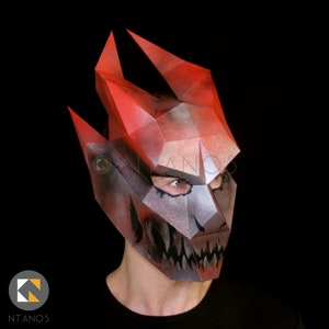 IFRIT Demon Mask - Use This Template to Build Your Own Demon Paper Mask ...