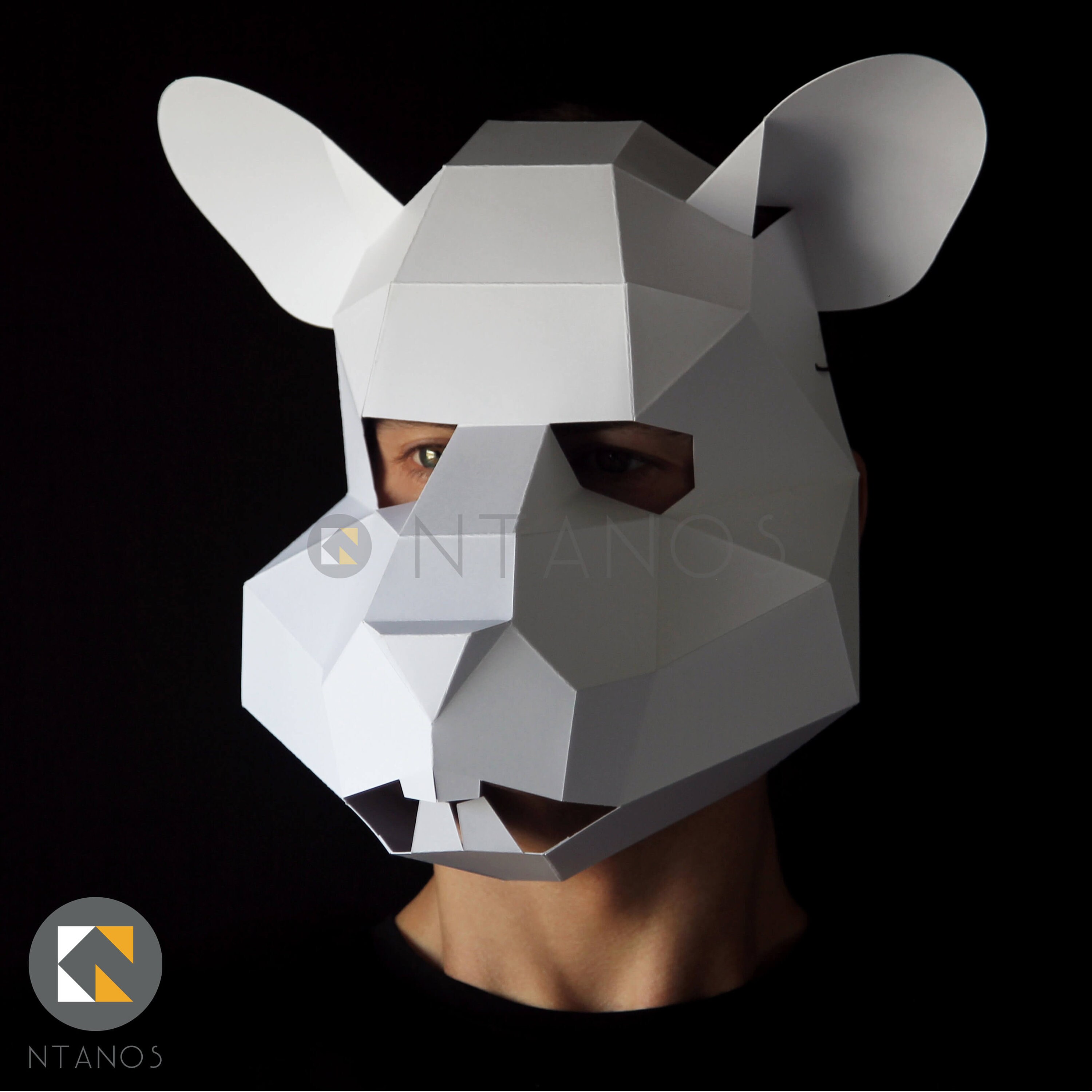 RAT Mask Build a rat papercraft mask using this PDF | Etsy