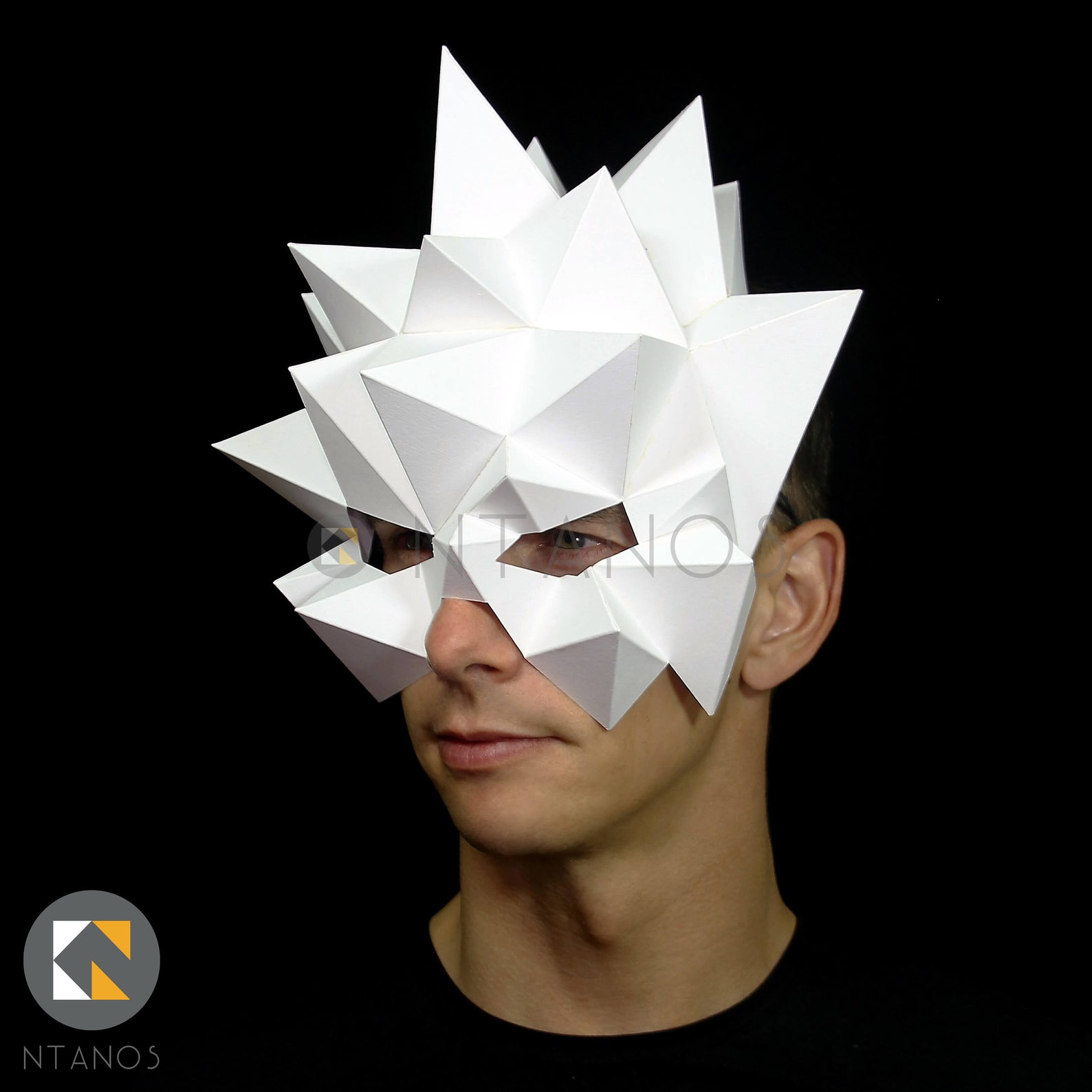 BLAST Mask Easy Low-poly Polygon Mask PDF Download - Etsy