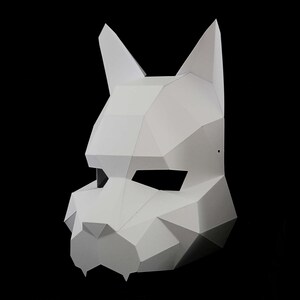 CAT Mask (man) - Easy to Make Cat Mask From Card, With This PDF ...