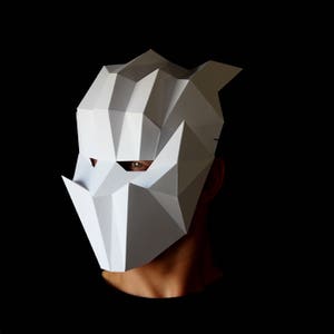 Geometric Mask - Full Face Mask You Can Make With This Template - Etsy