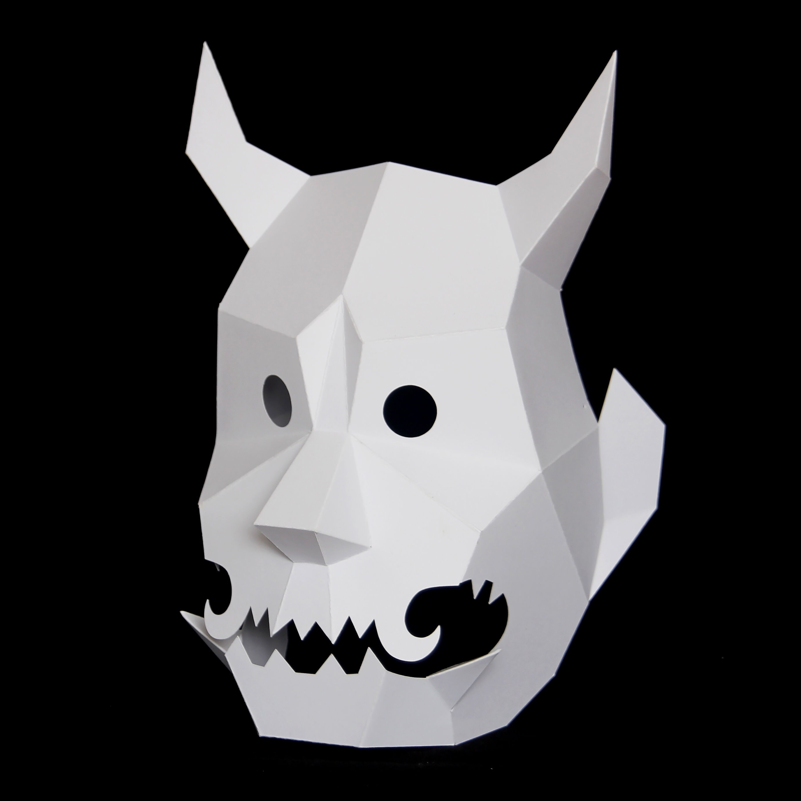 ONI Mask Build Your Own Traditional Japanese Noh Mask From | Etsy UK