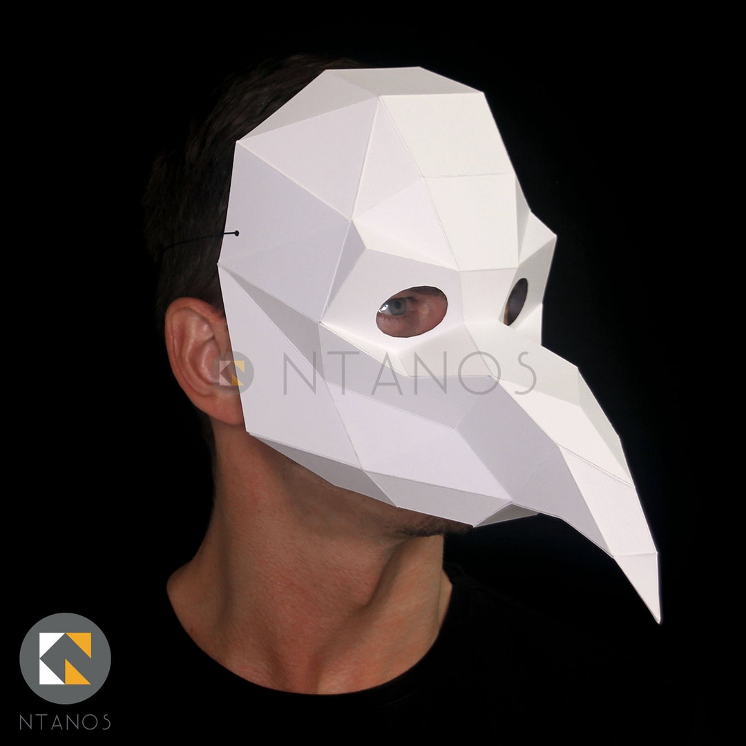 PLAGUE DOCTOR Mask - Make a Classic Plague Doctor Paper Mask With This ...