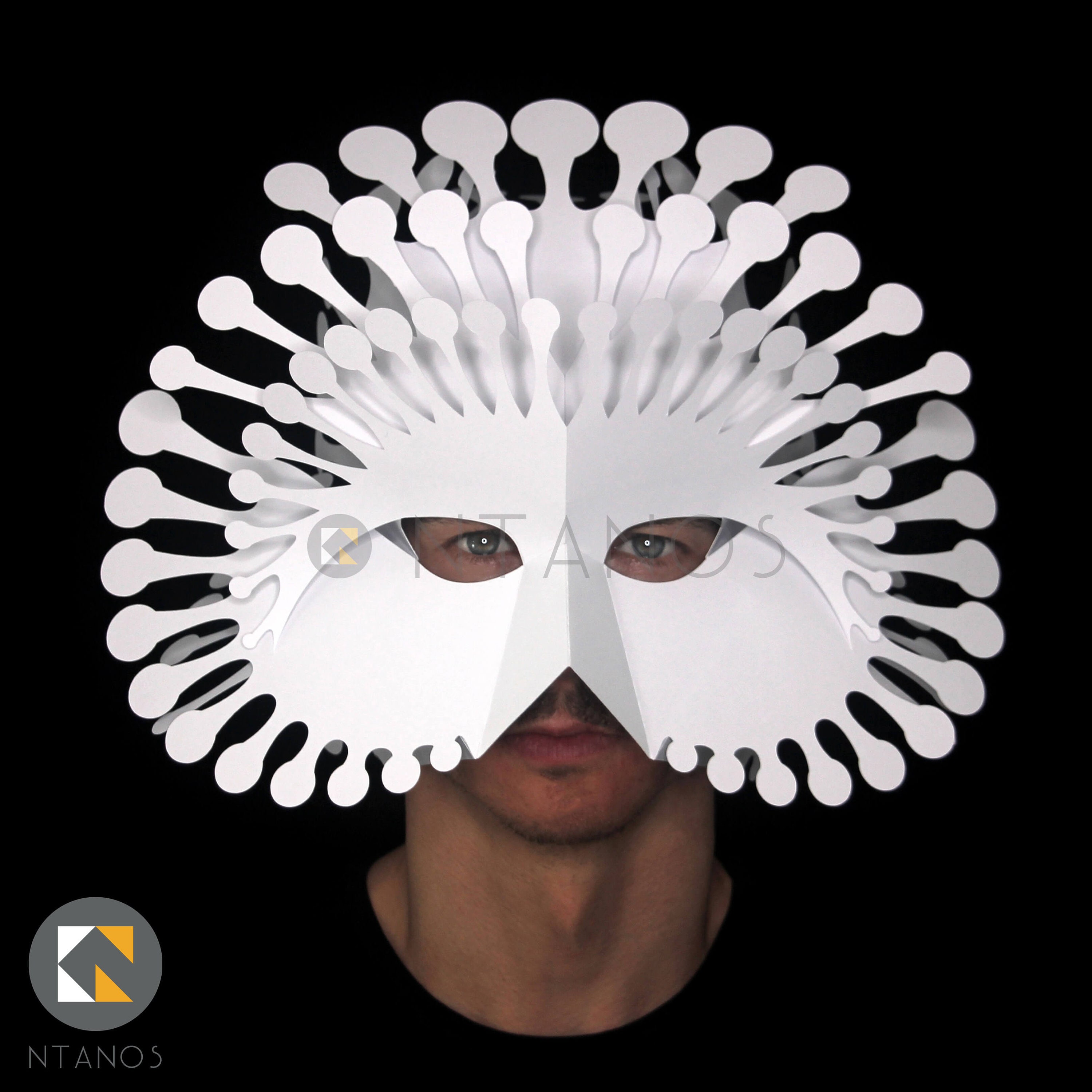 SHELL Mask Make This Mask Using the PDF Template and Paper - Etsy