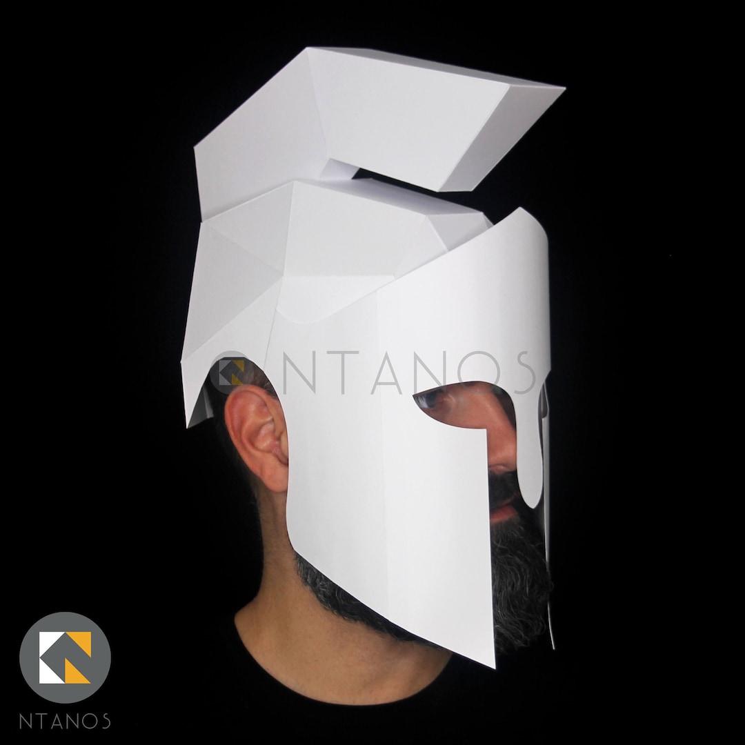 Ancient Greek SPARTAN HELMET - Download the Template and Make Your Own ...