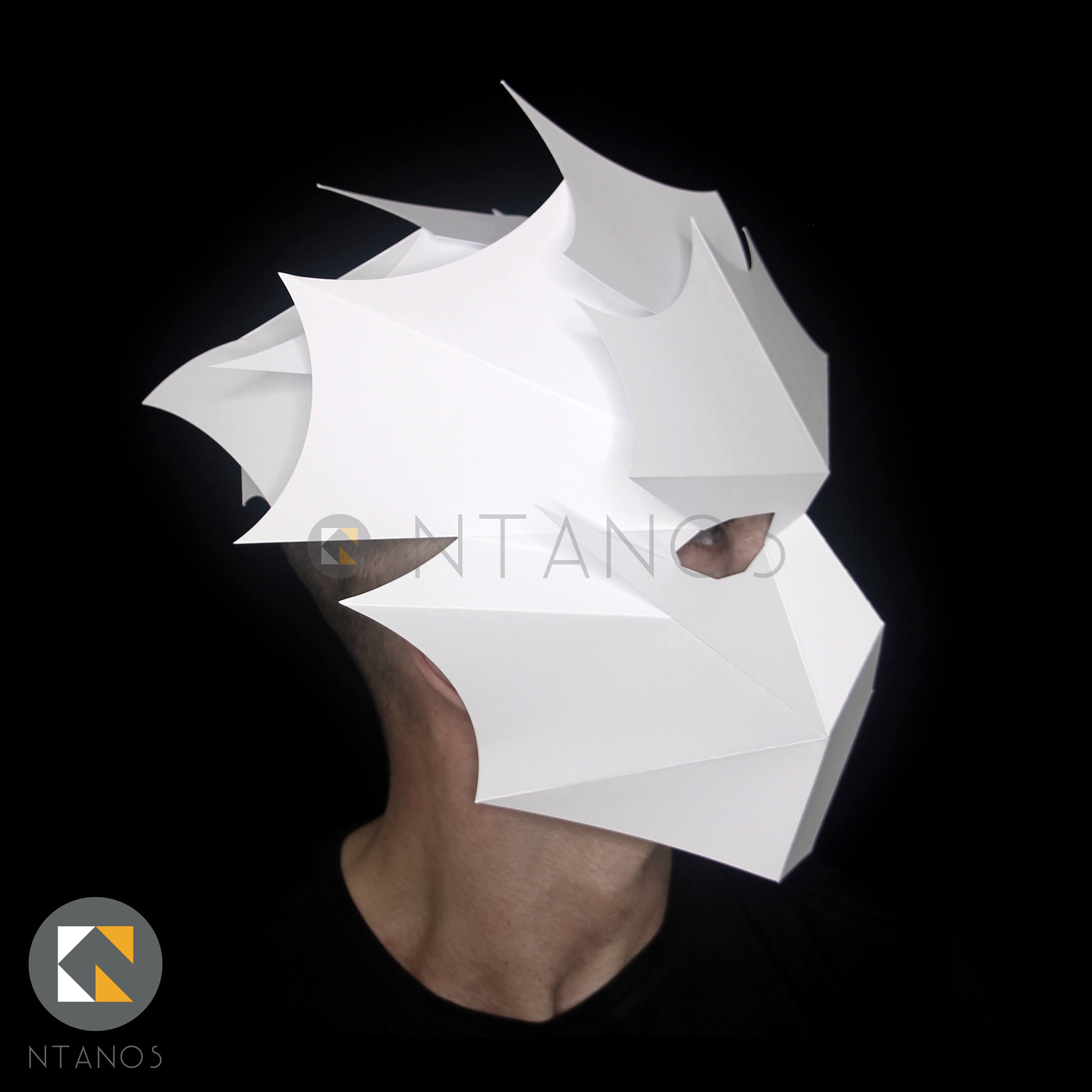 SHELL Mask Make This Mask Using the PDF Template and Paper | Etsy