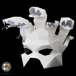 MEDUSA Mask - Make Your Own Medusa With This Low-poly Paper Mask ...