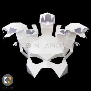MEDUSA Mask - Make Your Own Medusa With This Low-poly Paper Mask ...