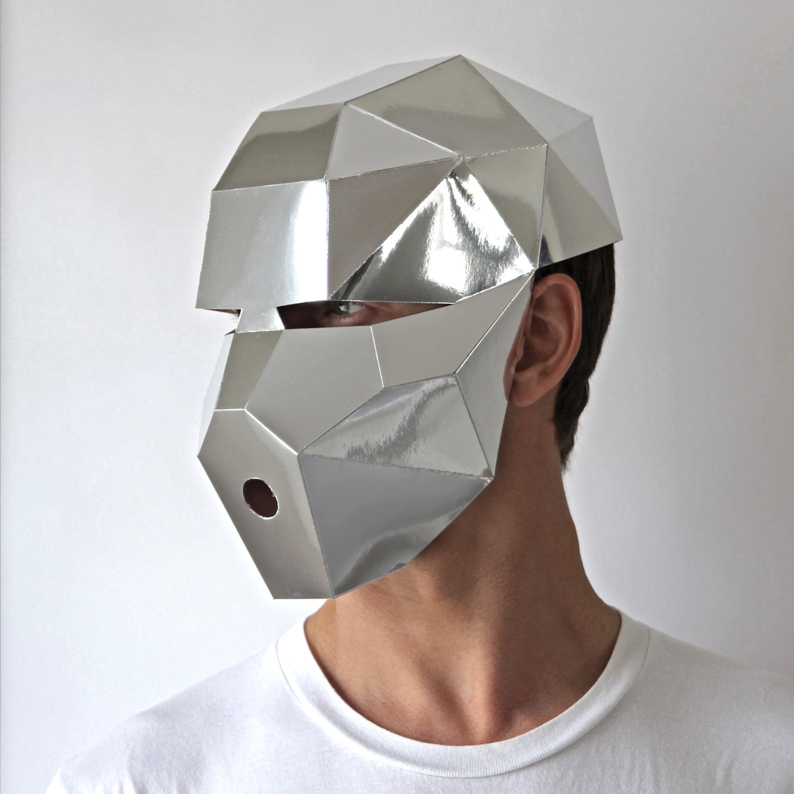 HUMANOID Mask Make Your Own Sci-fi Robot Mask From Card With - Etsy
