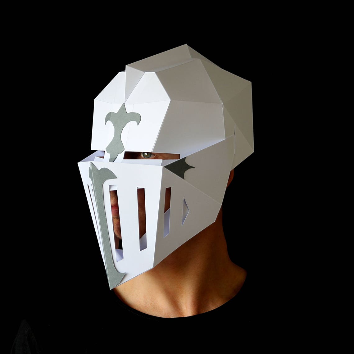 KNIGHT Armor Mask - Make Your Own Knight's Helmet From Card With This ...