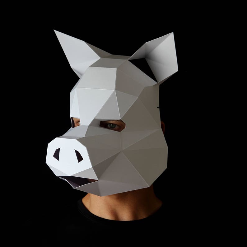 PIG Mask Make a Pig Mask With This PDF Template - Etsy UK