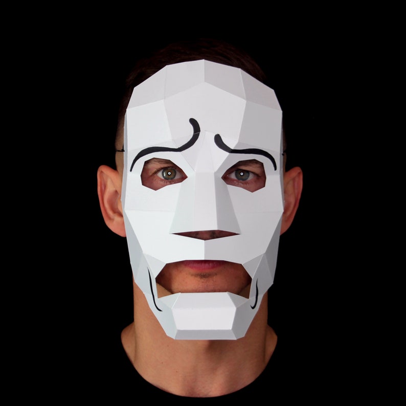 Comedy Tragedy Masks: DIY Papercraft Masks (PDF Pattern) - Etsy
