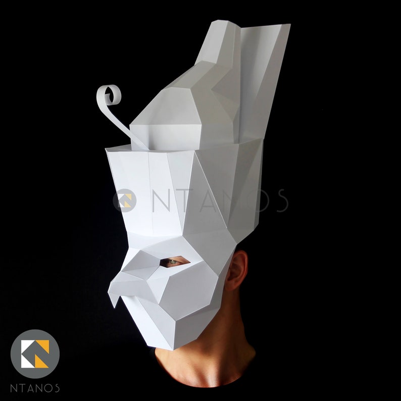 Egyptian God HORUS Paper Mask - Make It With This Low-poly Mask ...