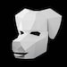 PUPPY Dog Mask Build Your Own 3D Dog Mask From Card Using - Etsy