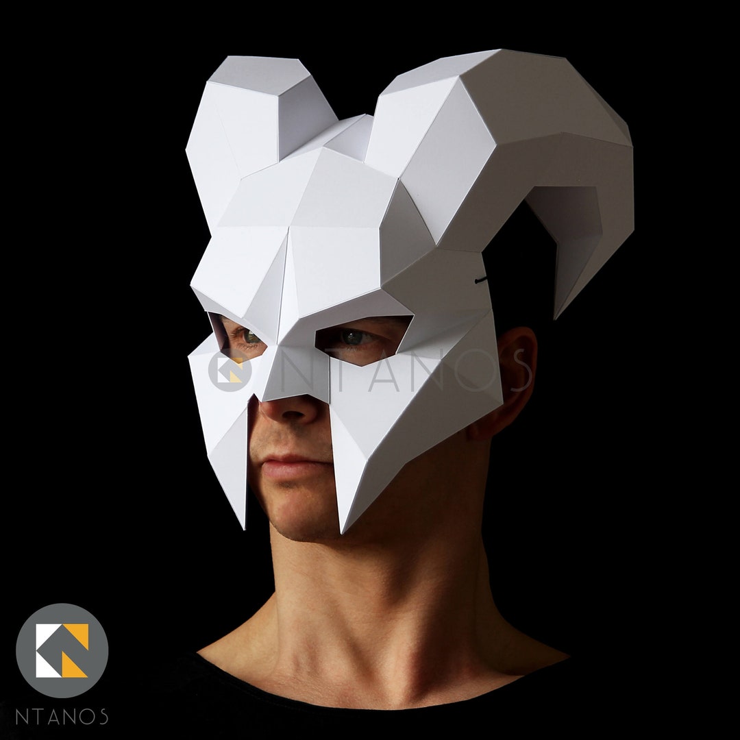 DEMON Mask - Perfect for Halloween! Make Your Own Devil Mask From Card ...