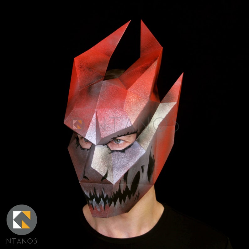IFRIT Demon Mask Use This Template to Build Your Own Demon - Etsy UK