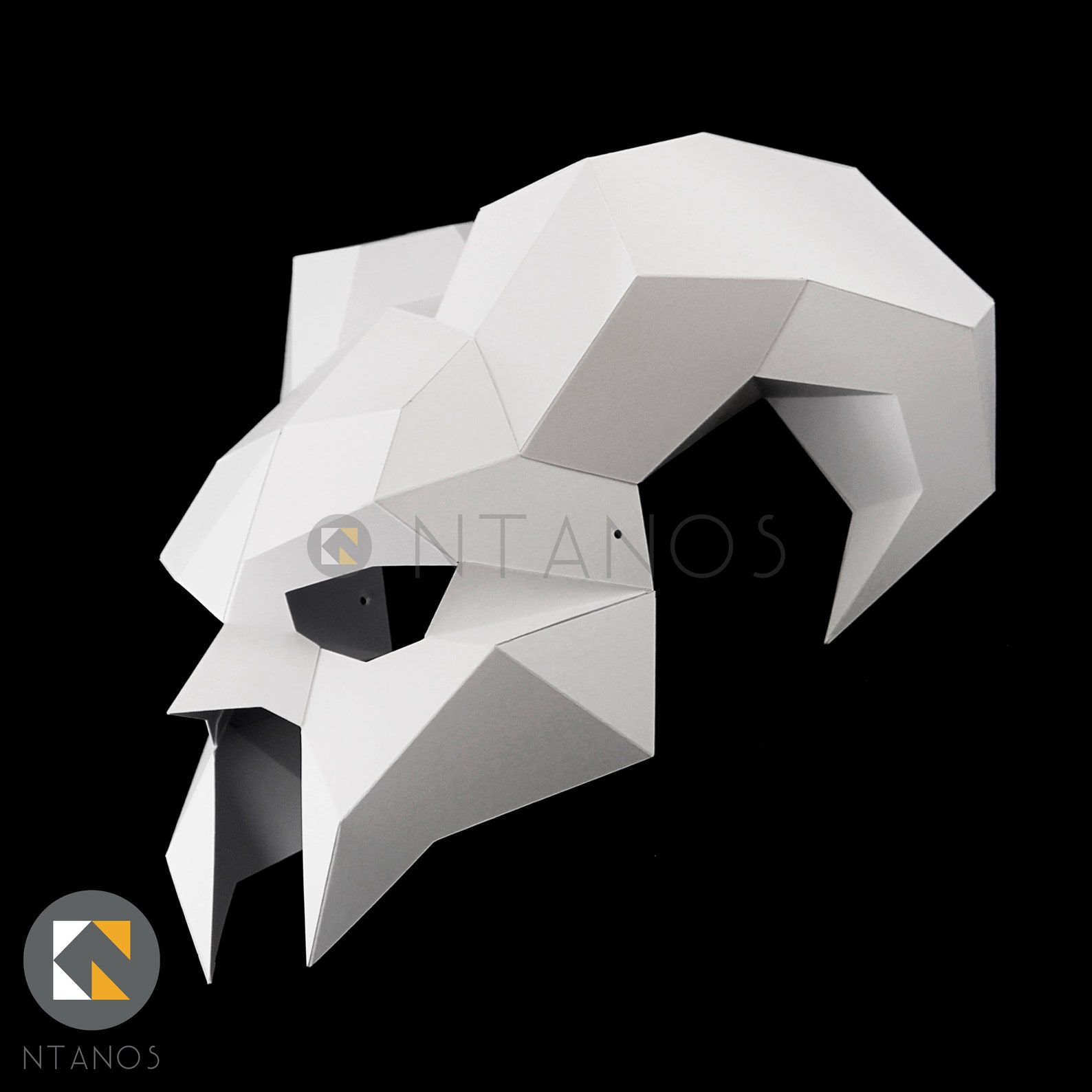 DEMON Mask Perfect for Halloween Make Your Own Devil Mask From Card ...