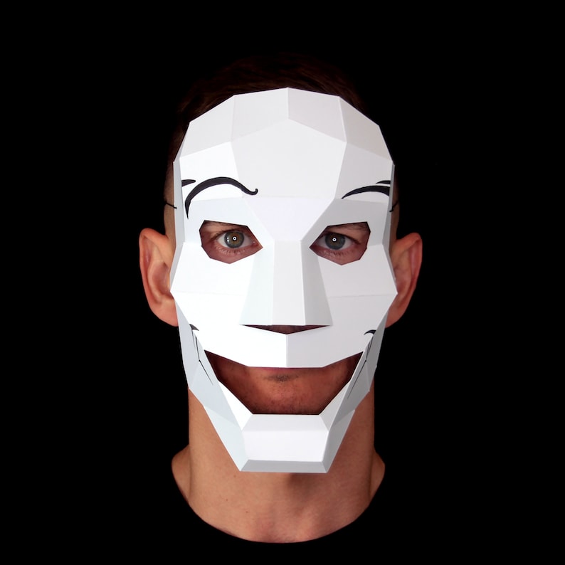 Comedy Tragedy Masks: DIY Papercraft Masks (PDF Pattern) - Etsy