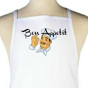Bon Appetit Apron, Custom Apron, Personalized Apron, Chef Apron, Womens ...