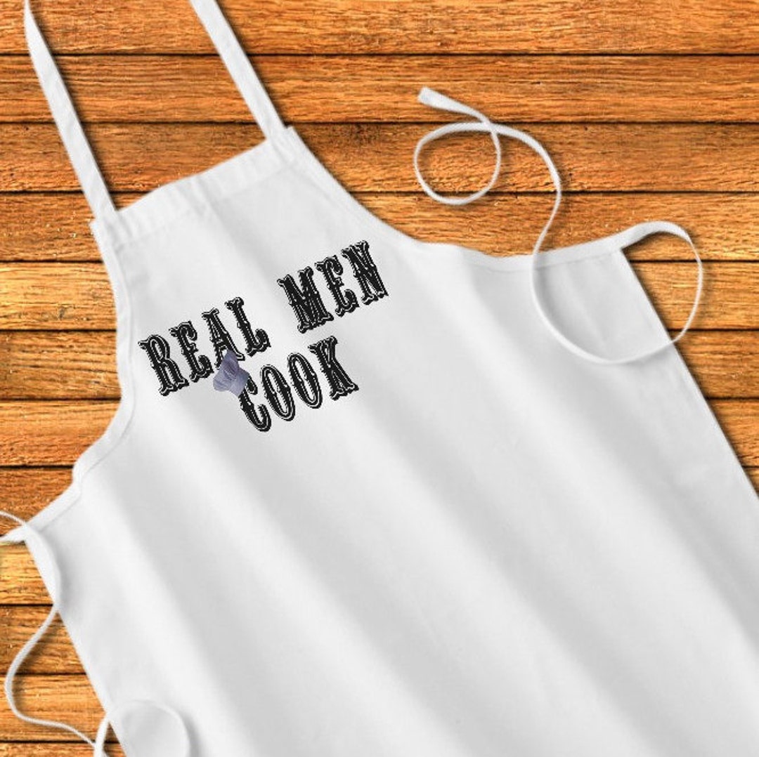 Real Men Cook Apron, Custom Apron, Personalized Apron, Chef Apron ...