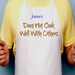 Does Not Cook Well Apron Custom Apron Personalized Apron - Etsy