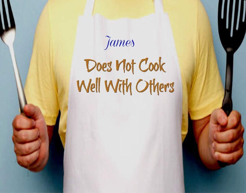 Does Not Cook Well Apron Custom Apron Personalized Apron - Etsy