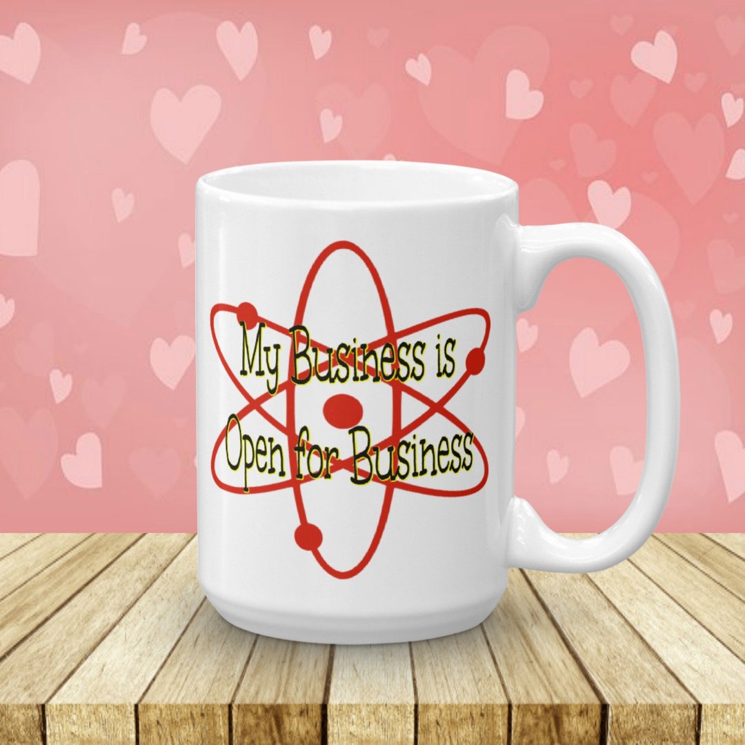 Atom Symbol With Raj Quote Coffee Mug, Funny Mug With Quote, Big Bang ...