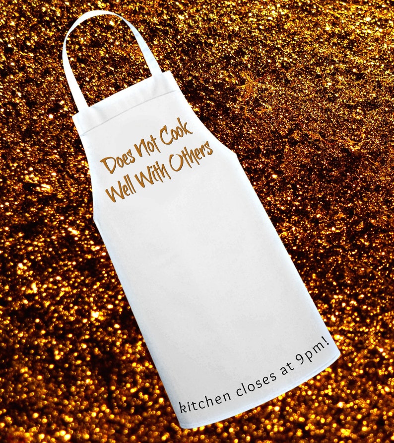 Does Not Cook Well Apron Custom Apron Personalized Apron - Etsy