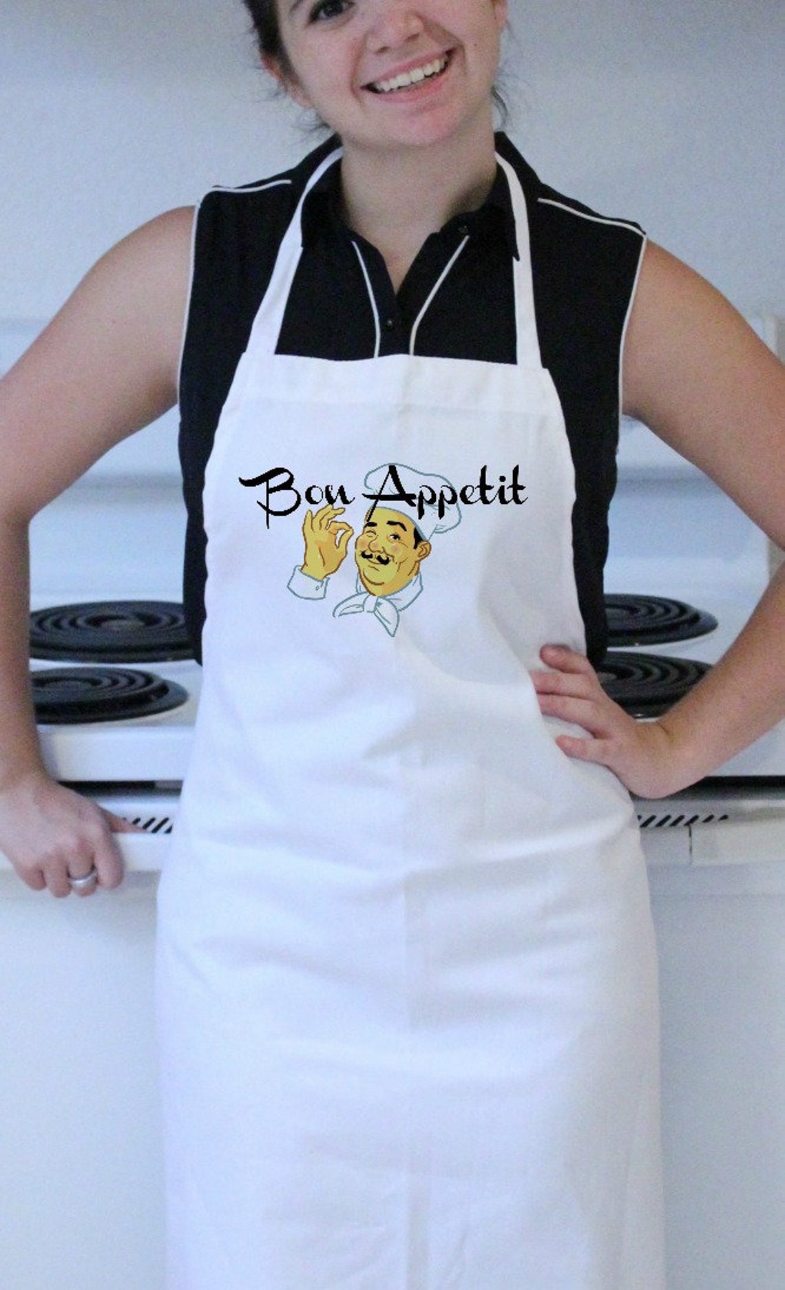 Bon Appetit Apron Custom Apron Personalized Apron Chef - Etsy